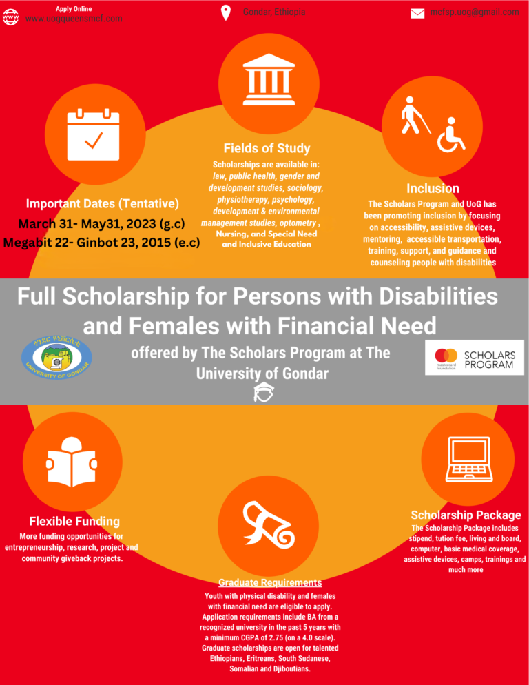 The 2023 Graduate Scholarship Application now open for Ethiopian and ...